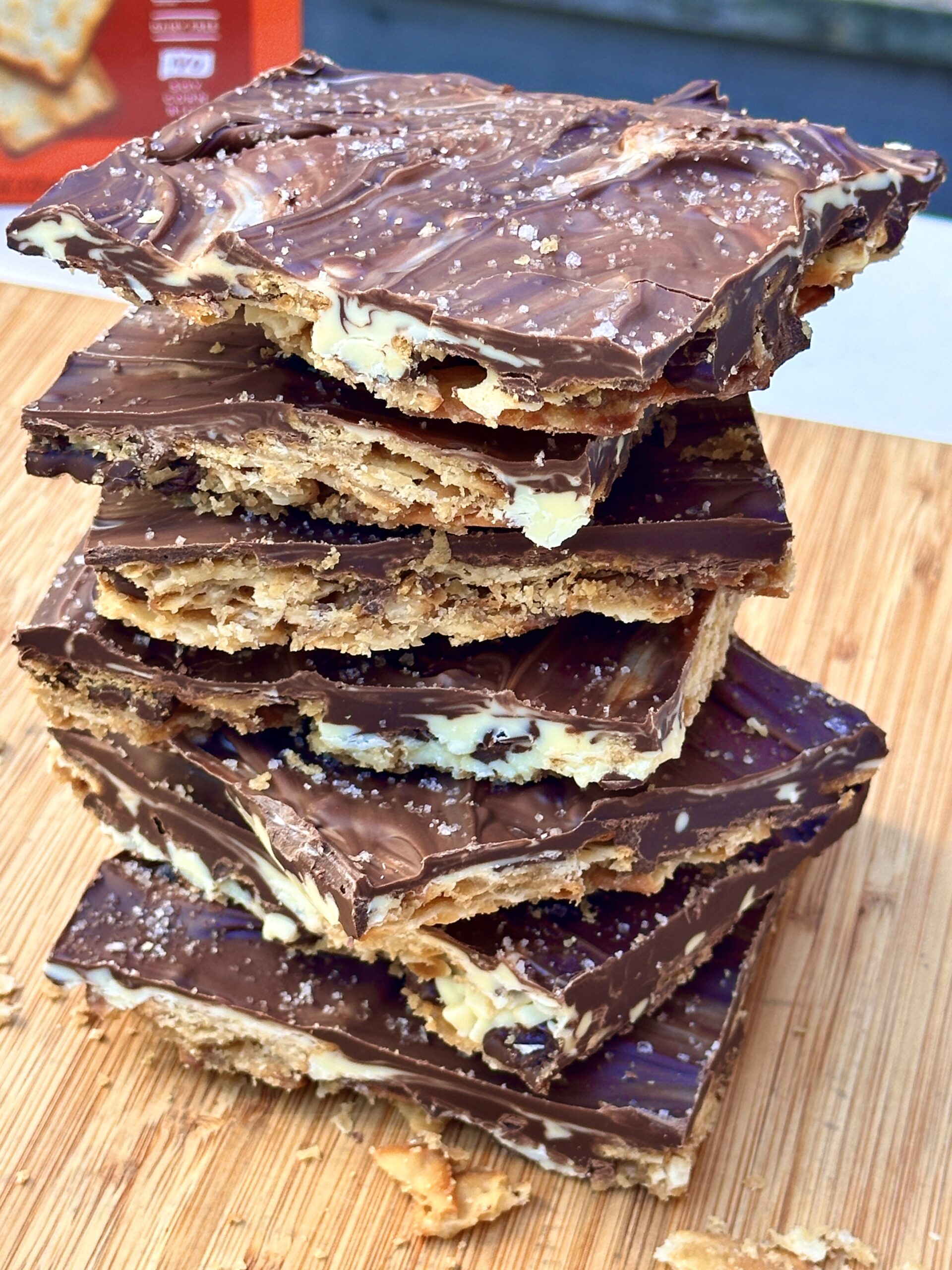 Absolutely Gluten Free Salted Chocolate Toffee Bar
